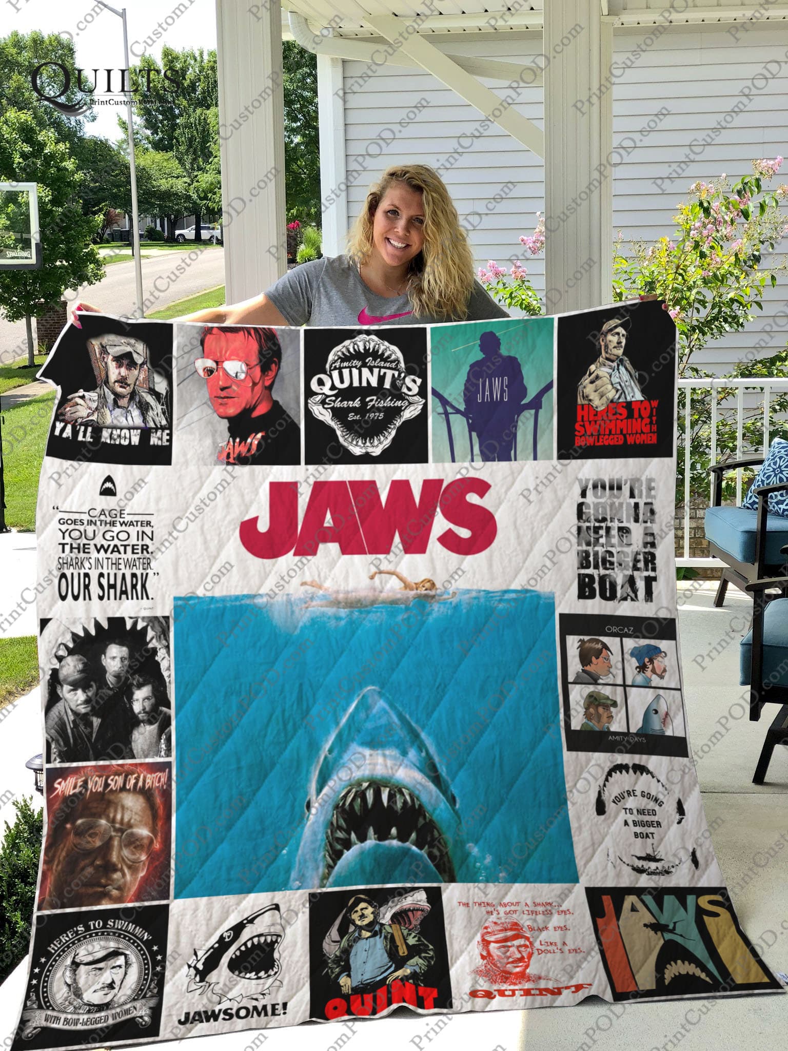 Jaws Quilt Blanket Ver 2 TR - Lionteez